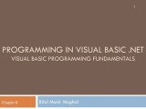 Ppt Programming In Visual Basic Visual Basic Programming Fundamentals