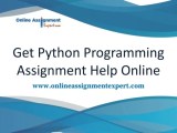 Ppt Get Python Programming Assignment Help Online Powerpoint