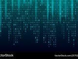 Creative Stream Binary Code Algorithm Royalty Free Vector