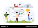 Unit Testing Cloud Programming Code Development Vector Image