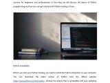 Ppt Python Programming A Beginner S Guide To Python Training In Pune