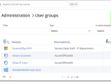User Groups Based Security Devolutions Documentation