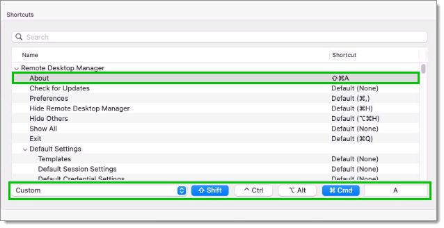 Keyboard Shortcuts Customization Devolutions Documentation - Ultra HD City Texture - Ultra HD