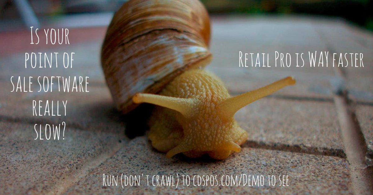 This Snail Thinks You Need To Go To To Upgrade Your Point Of Sale ...