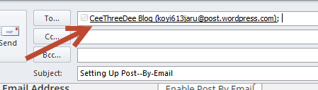 Setting Up Post-By-Email | Cee Three Dee