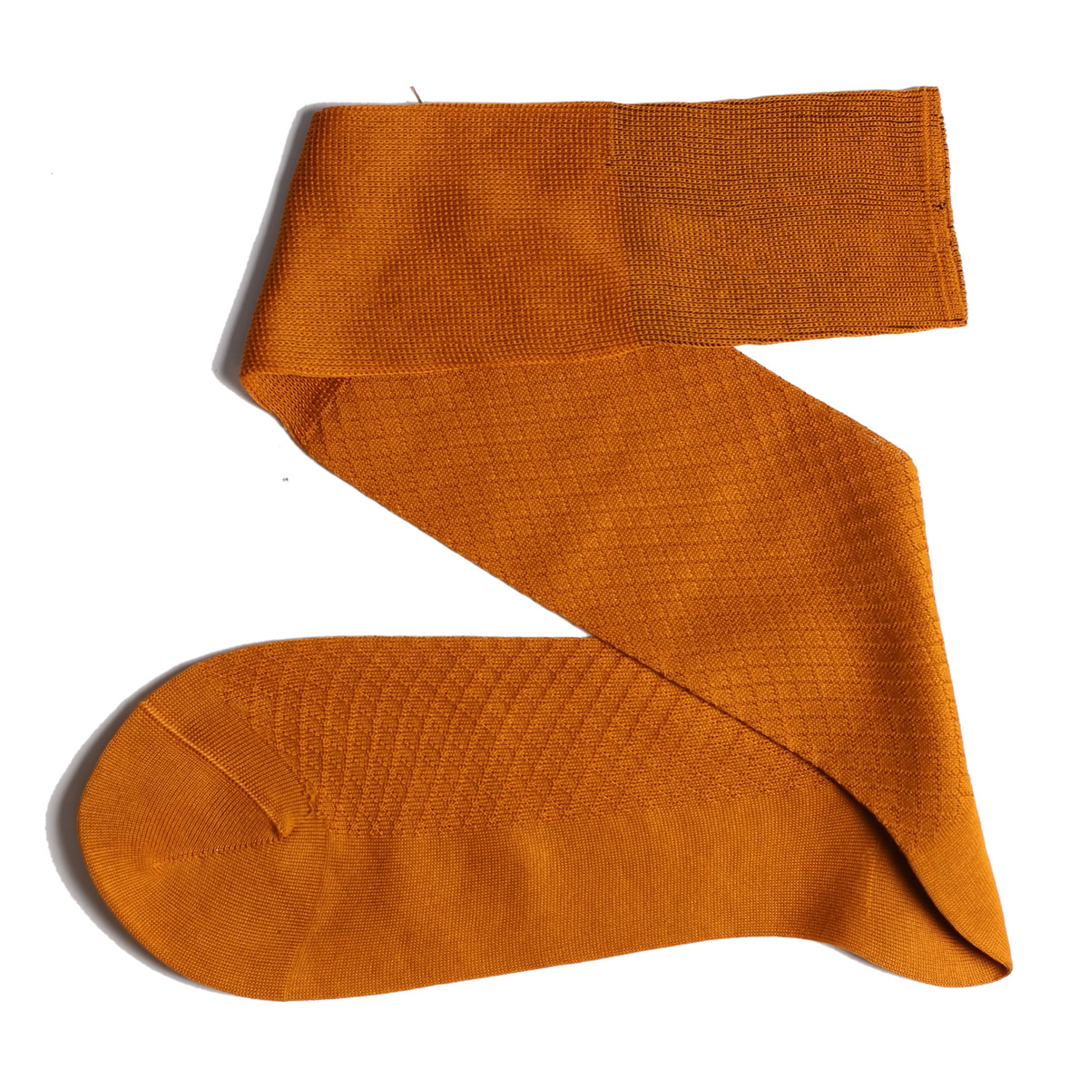 MUSTARD FISHNET COTTON SOCKS - Celchuk Shop