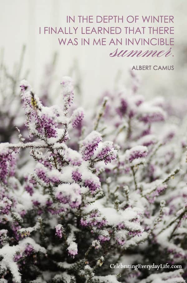 Invincible Summer quote by Albert Camus {Inspiring Quote}
