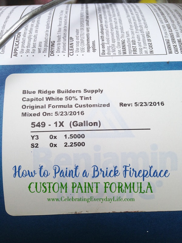 How to Paint A Brick Fireplace