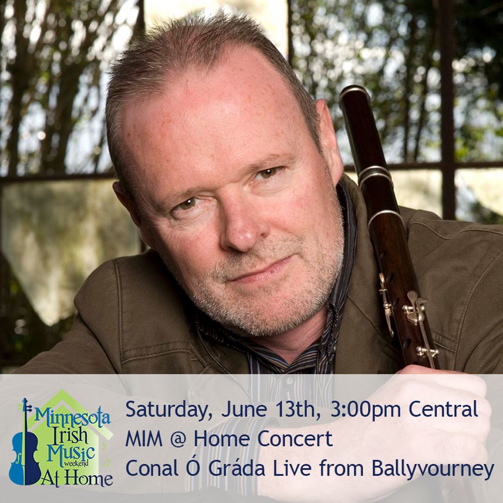 Conal Ó Gráda Live from Ballyvourney - MIM master artist on flute!