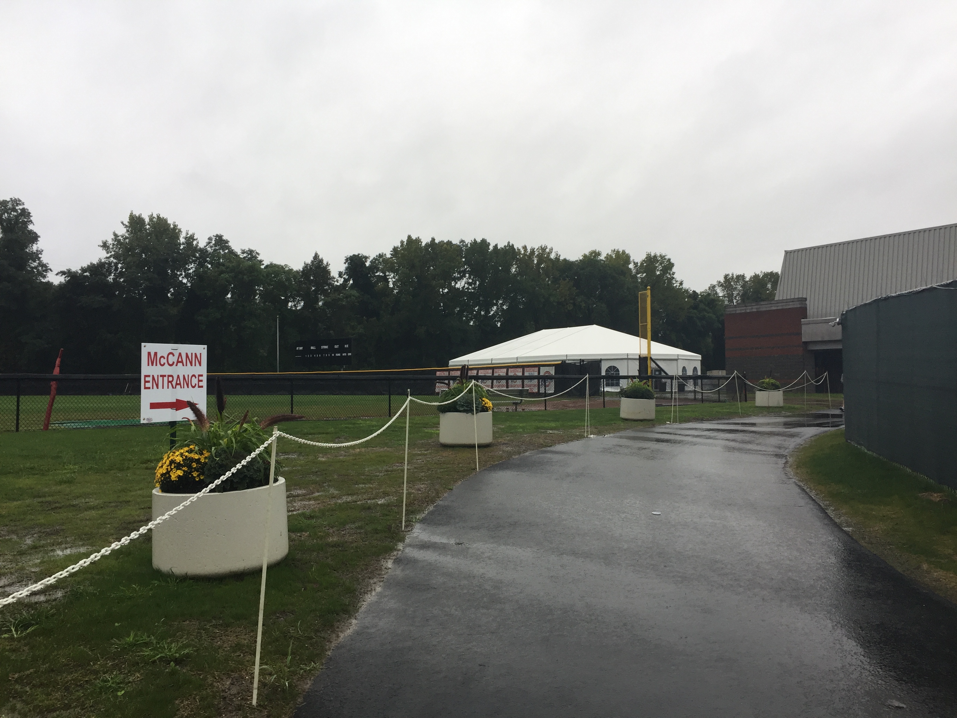 Marist Students Balk at South Field Gym Tent - Center Field