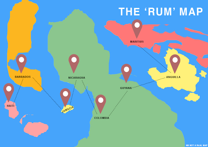 The "Rum" Map | Cent Magazine