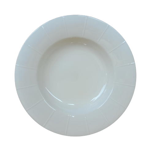 Deep Plate 23 cm. White fine china | เซรามิคครบครัน ราคาโรงงาน