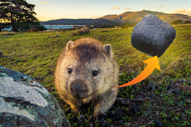 Descubren por qué la Popo de los Wombats es Cúbica