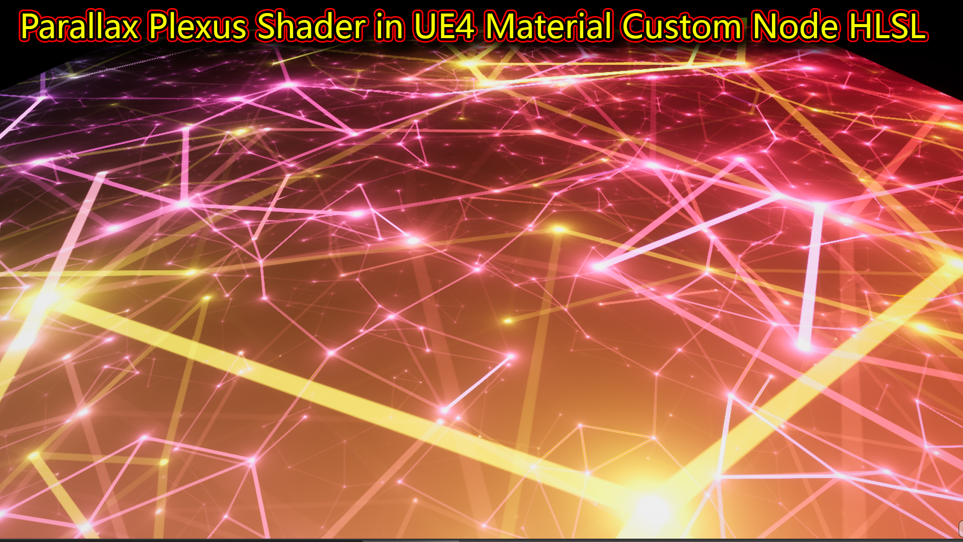 Parallax Plexus Shader In Ue4 Material Custom Node Hlsl Cghow Ashif Ali