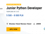 Junior Python Developer Tooploox Sp Z O O Challengerocket
