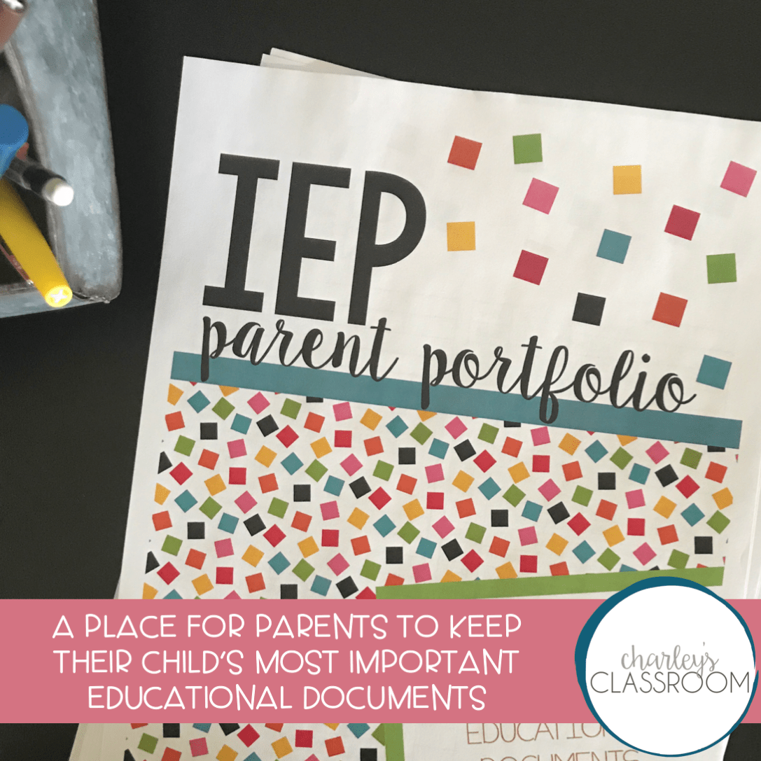 IEP Paperwork Organization for Parents - Charley's Classroom