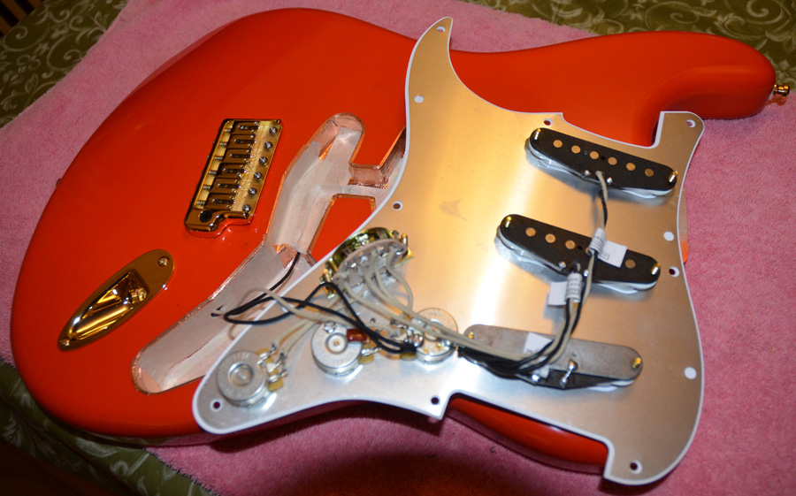 Red Custom Stratocaster Build | ChasingGuitars