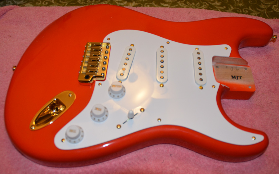 Red Custom Stratocaster Build | ChasingGuitars