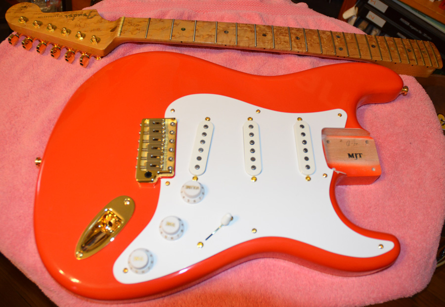 Red Custom Stratocaster Build | ChasingGuitars