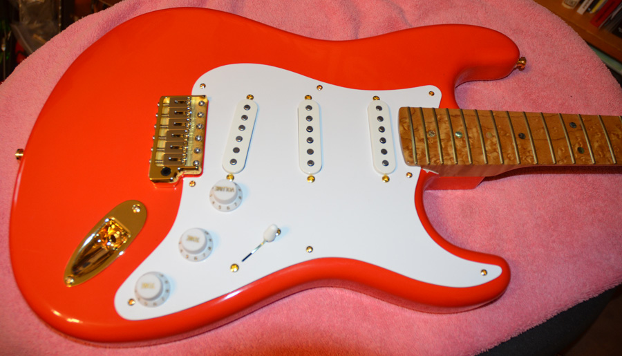 Red Custom Stratocaster Build | ChasingGuitars