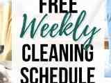 Printable Weekly Cleaning Schedule Template Infoupdate Org