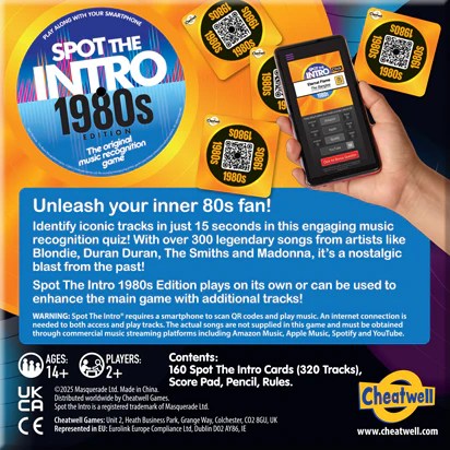Spot The Intro 1980s Edition Cheatwell Games