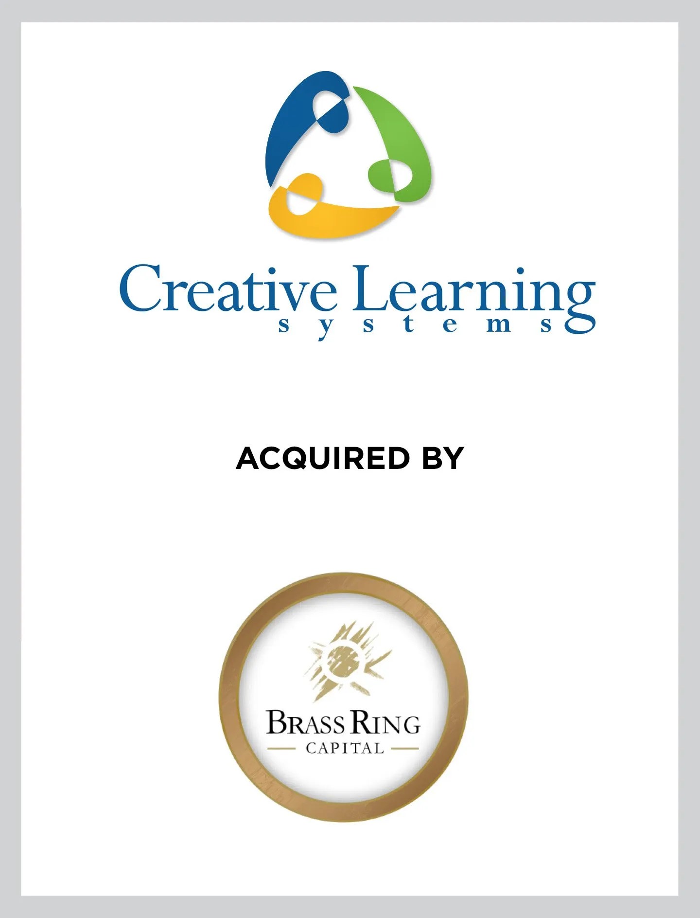 Cherry Tree Advises Creative Learning Systems in Recapitalization by ...