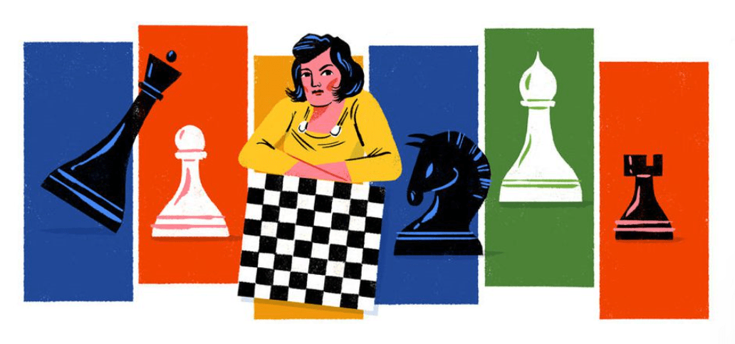 Google Doodle for July 26, 2018 honors chess champion Lyudmila Rudenk ...