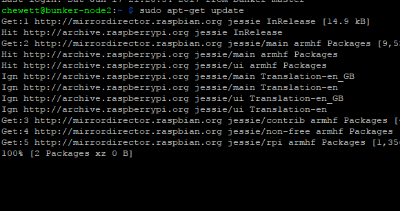 Updating The Raspberry Pi Cluster Without Logging In To Every Pi The Chewett Blog