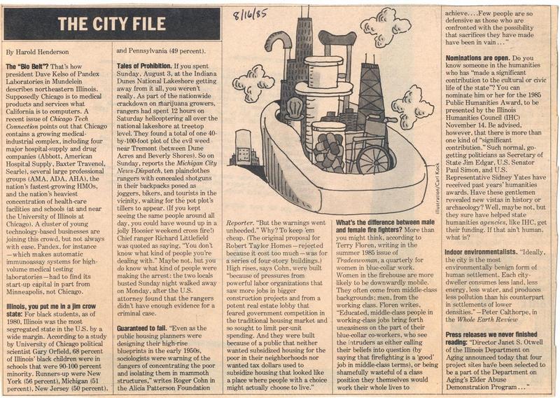 Continuing the world's first blog . . . - Chicago Reader