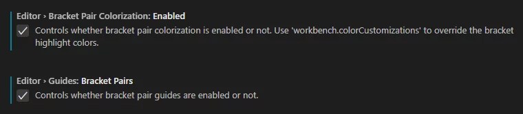 [VS Code] 괄호별 색상 다르게 표시하기 – CHICPRO
