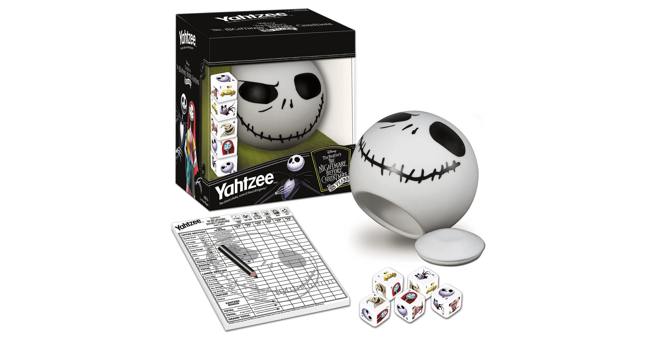 The Nightmare Before Christmas Yahtzee For a Spooky Disney Game Night ...