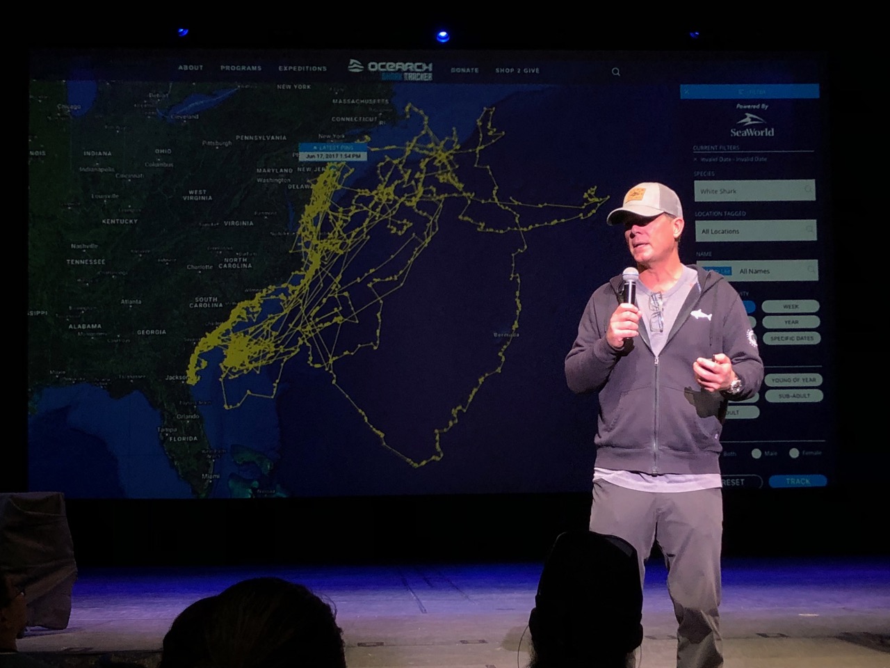 Chris with tracking map