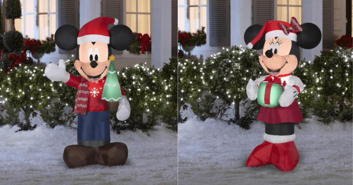 New Disney Holiday Inflatables Now Available at Lowe's | Chip and Company