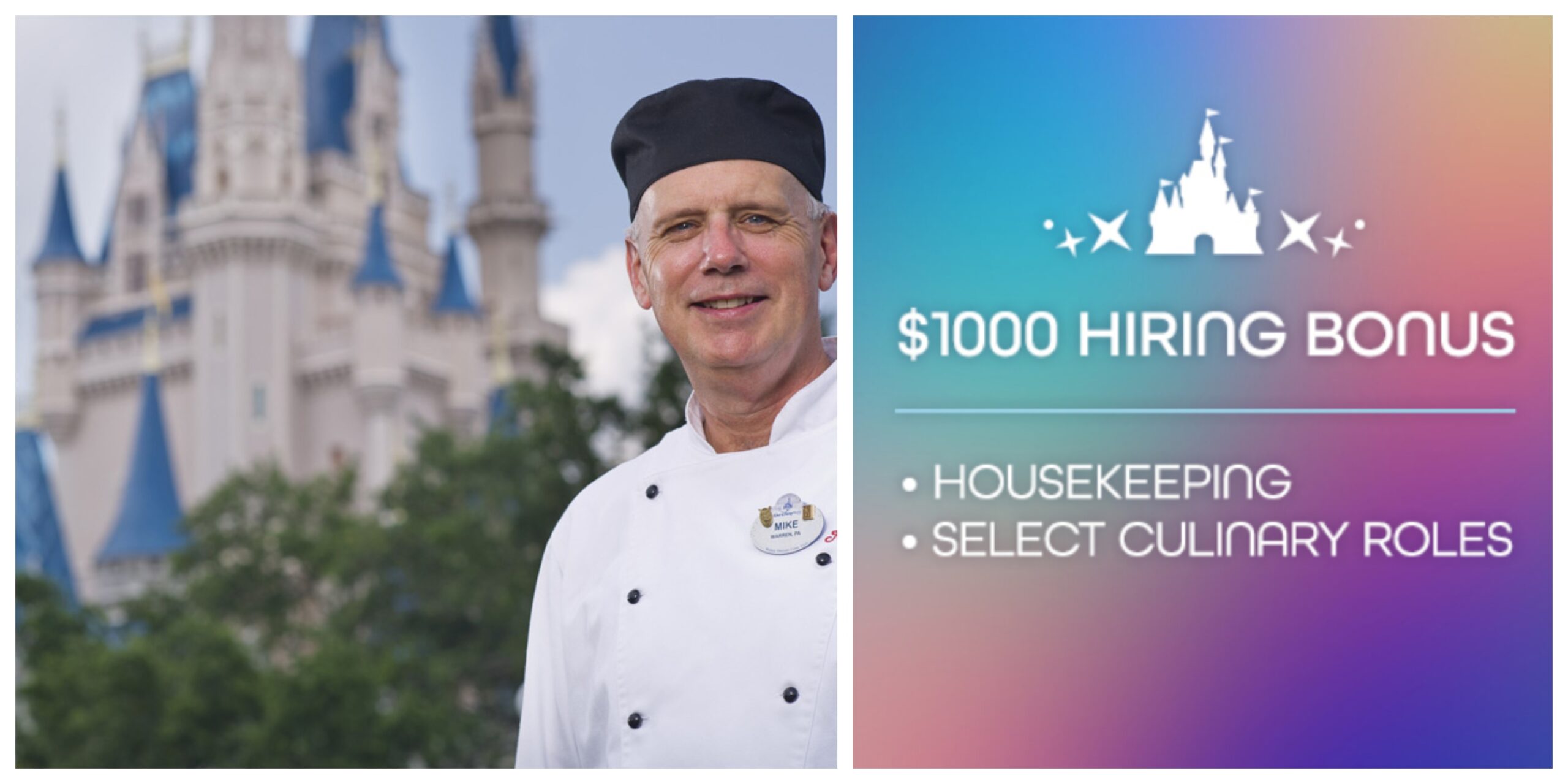 Disney World is hiring and Offering $1,000 Sign-on Bonuses | Chip and ...