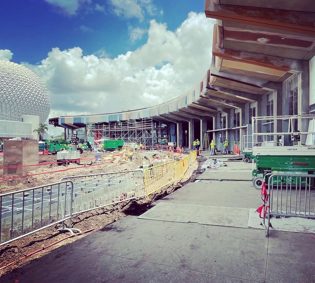 Behind the scenes look at the Progress for the Creations Shop in Epcot ...