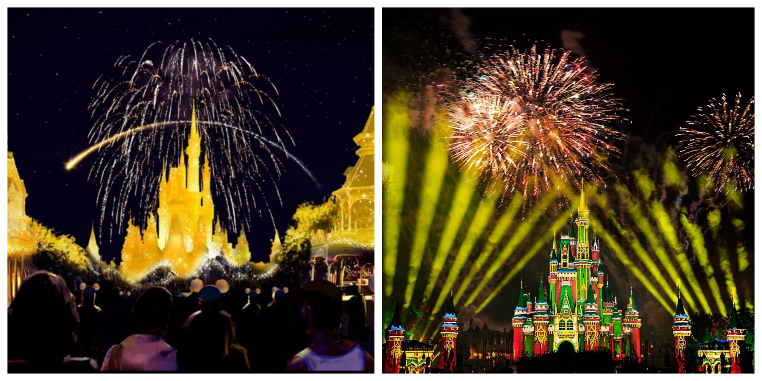 You can see 2 different fireworks in one night at the Magic Kingdom ...