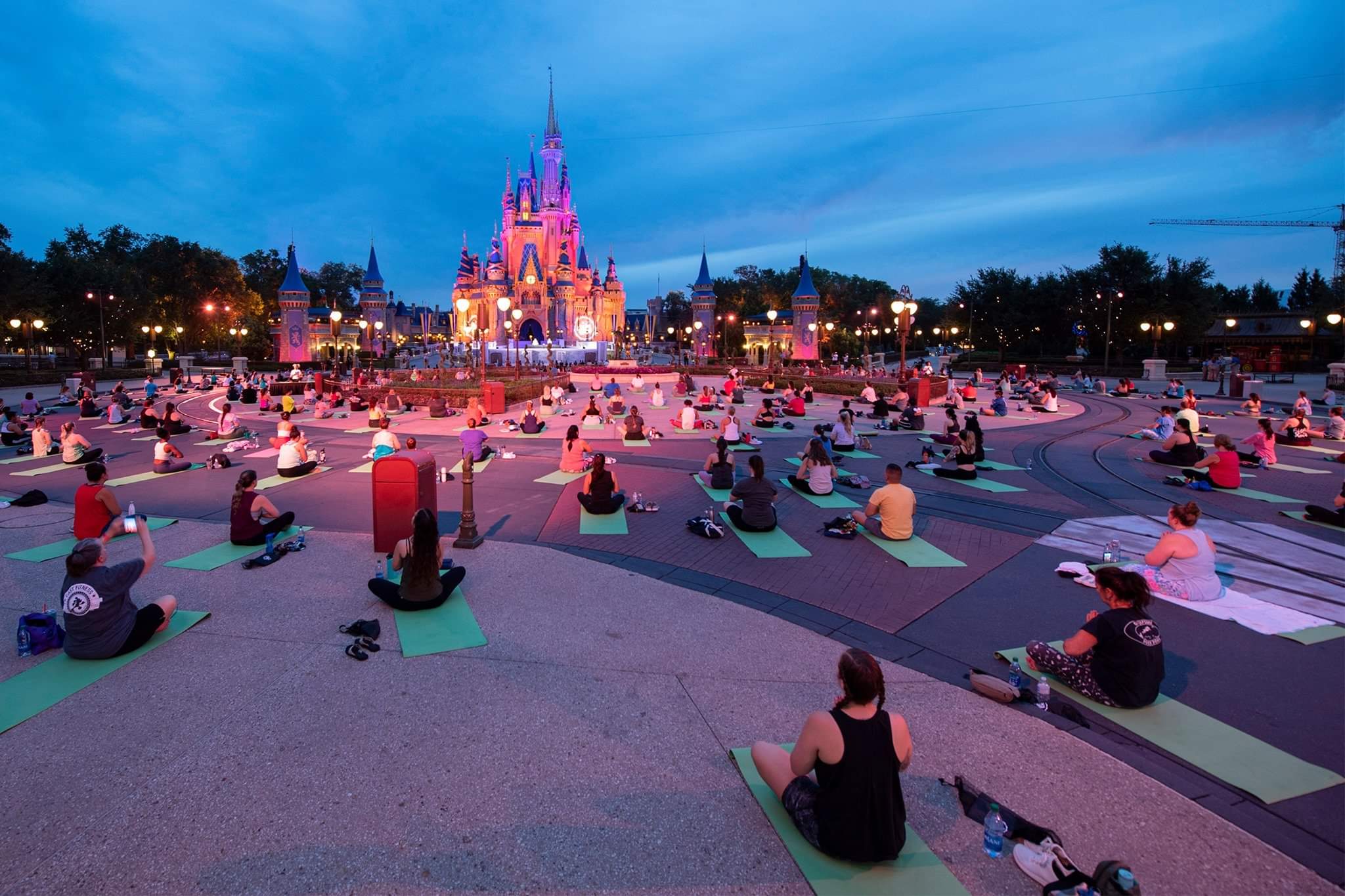 Magic Kingdom Hosting Disney Princess Sunrise Yoga | Chip and Company