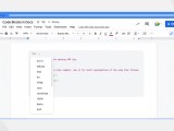 Google Docs Adds More Programming Languages To Code Blocks