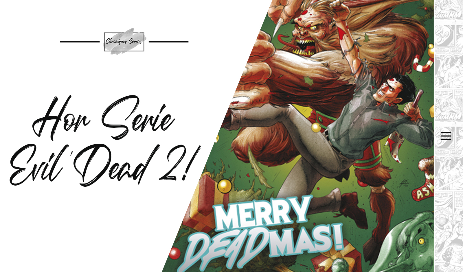 Evil Dead 2 - Merry Deadmas - Chroniques Comics