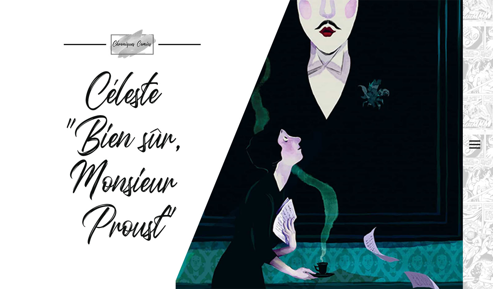 Céleste "Bien sûr, Monsieur Proust"- Première partie - Chroniques Comics