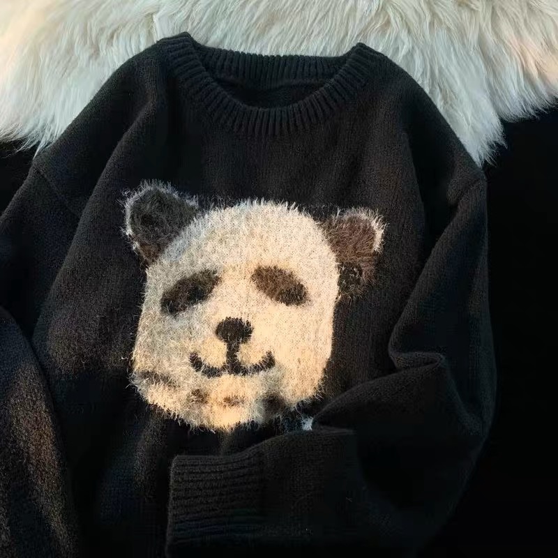 Plush panda sweater – CHTBWMEN