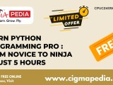 Learn Python Programming Pro From Novice To Ninja In Just 5 Hours