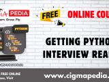 Getting Python Interview Ready Free Online Course Cigma Pedia