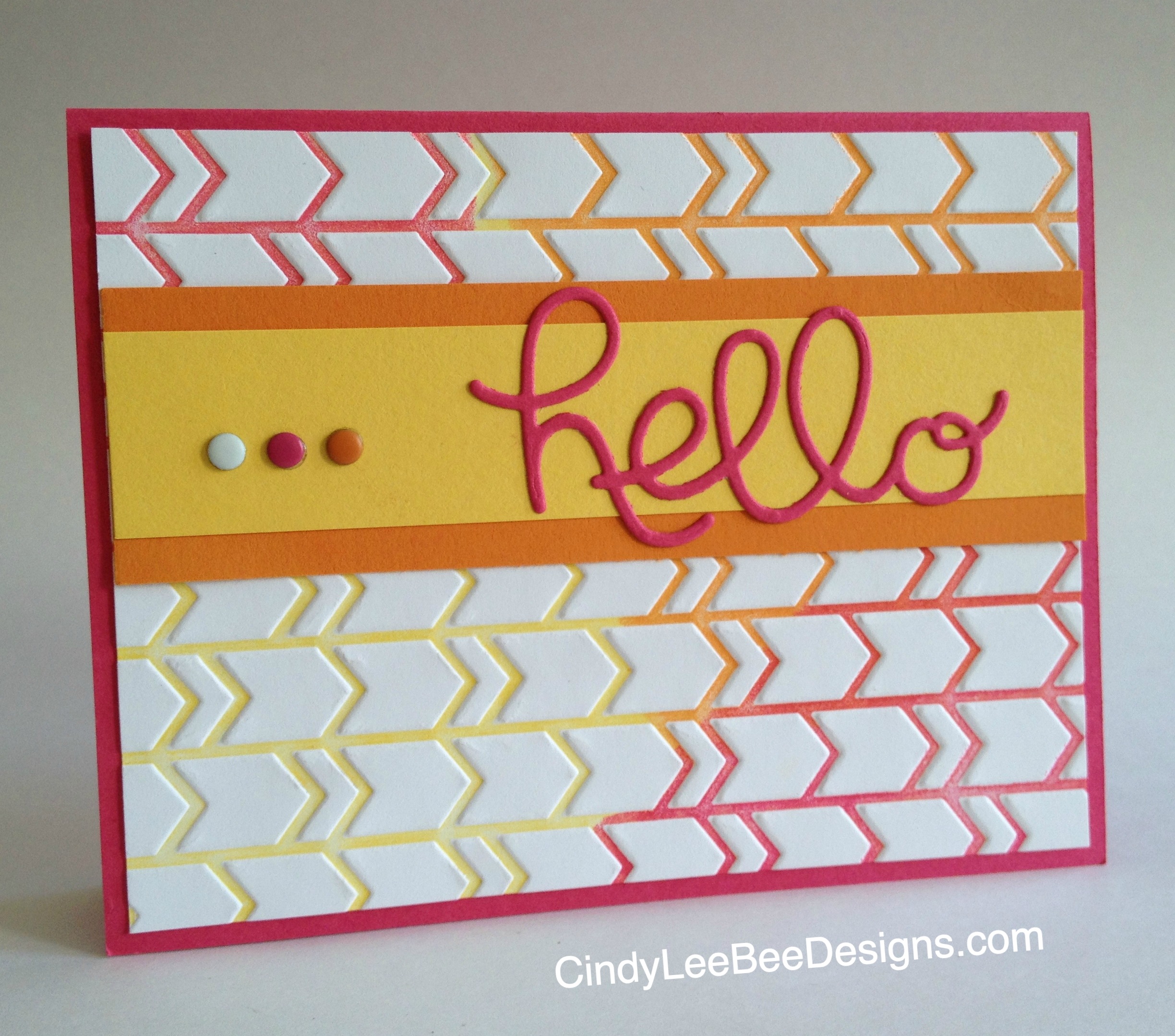 SU Hello Thinlits | Cindy Lee Bee Designs