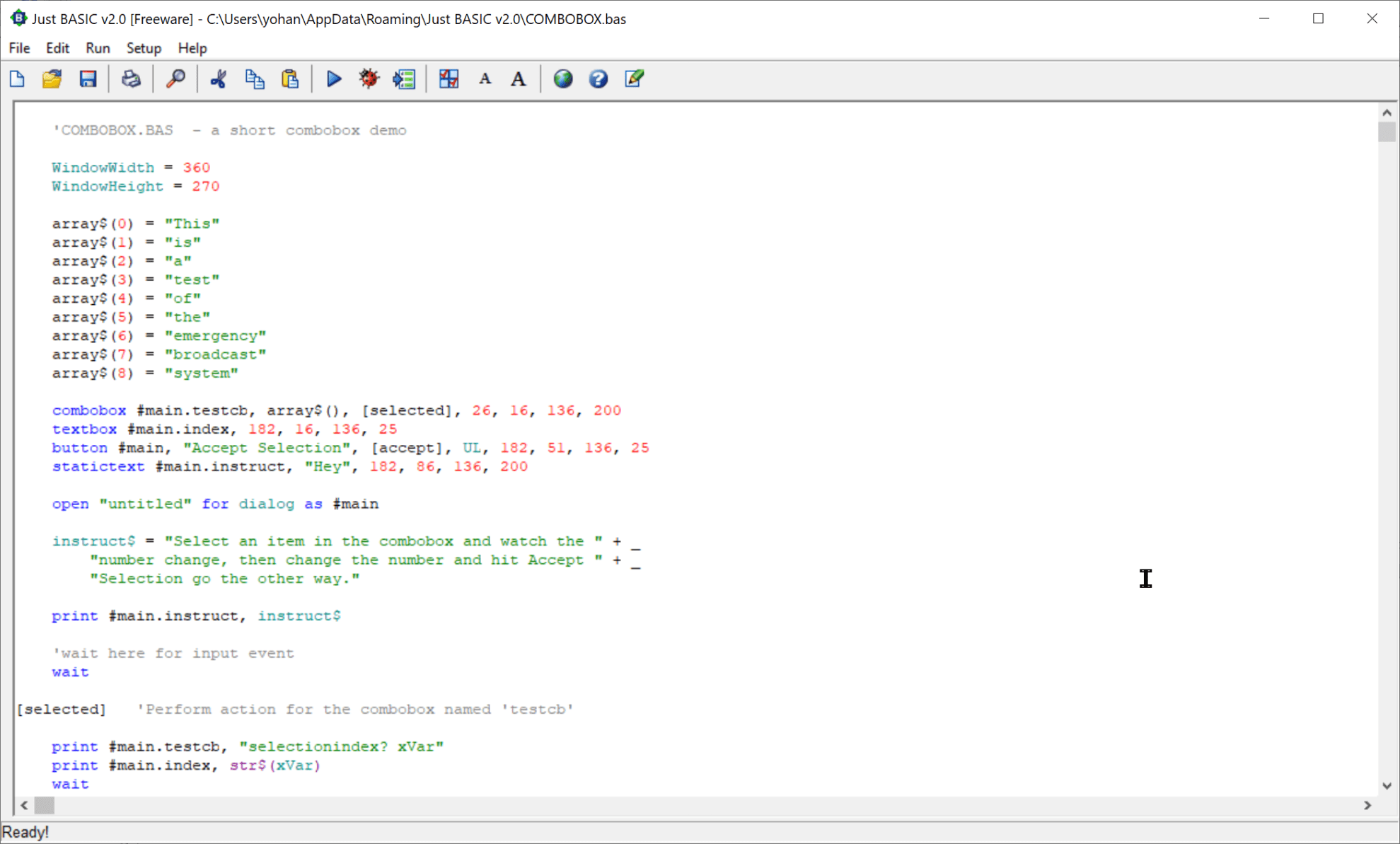 Bahasa Pemrograman BASIC – Cinta Programming