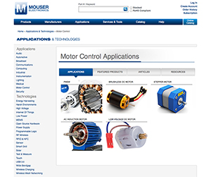 Mouser's New Motor Control Application Site - Circuit Cellar