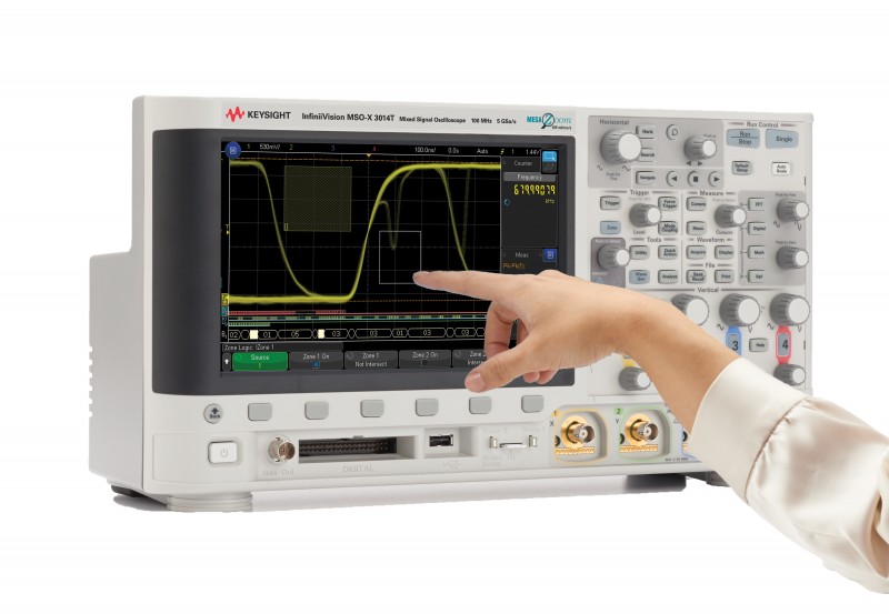 New Oscilloscopes with Capacitive Touch Screens, Zone Triggering ...