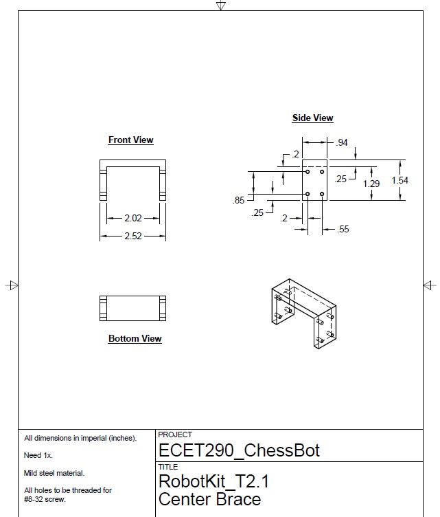 Project Chess Bot Mechanical Drawings - Circuit Cellar