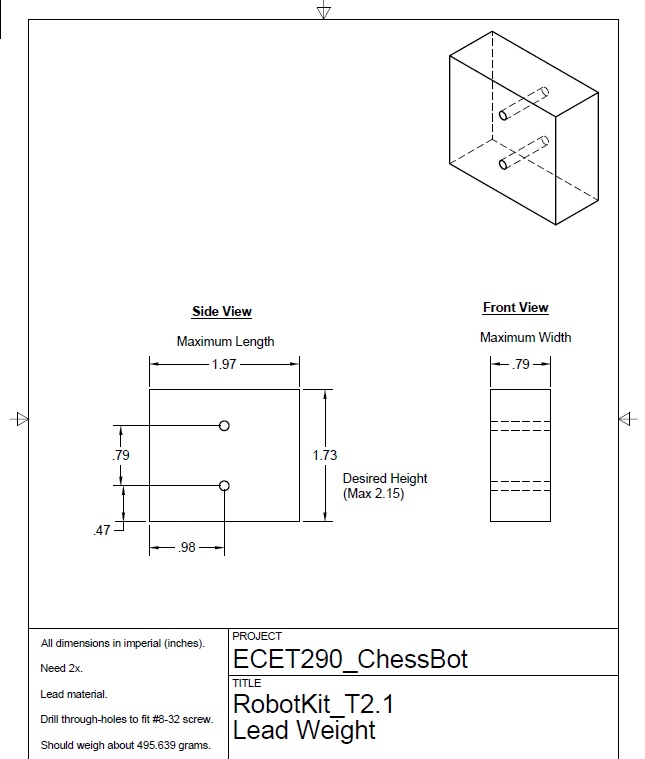 Project Chess Bot Mechanical Drawings - Circuit Cellar
